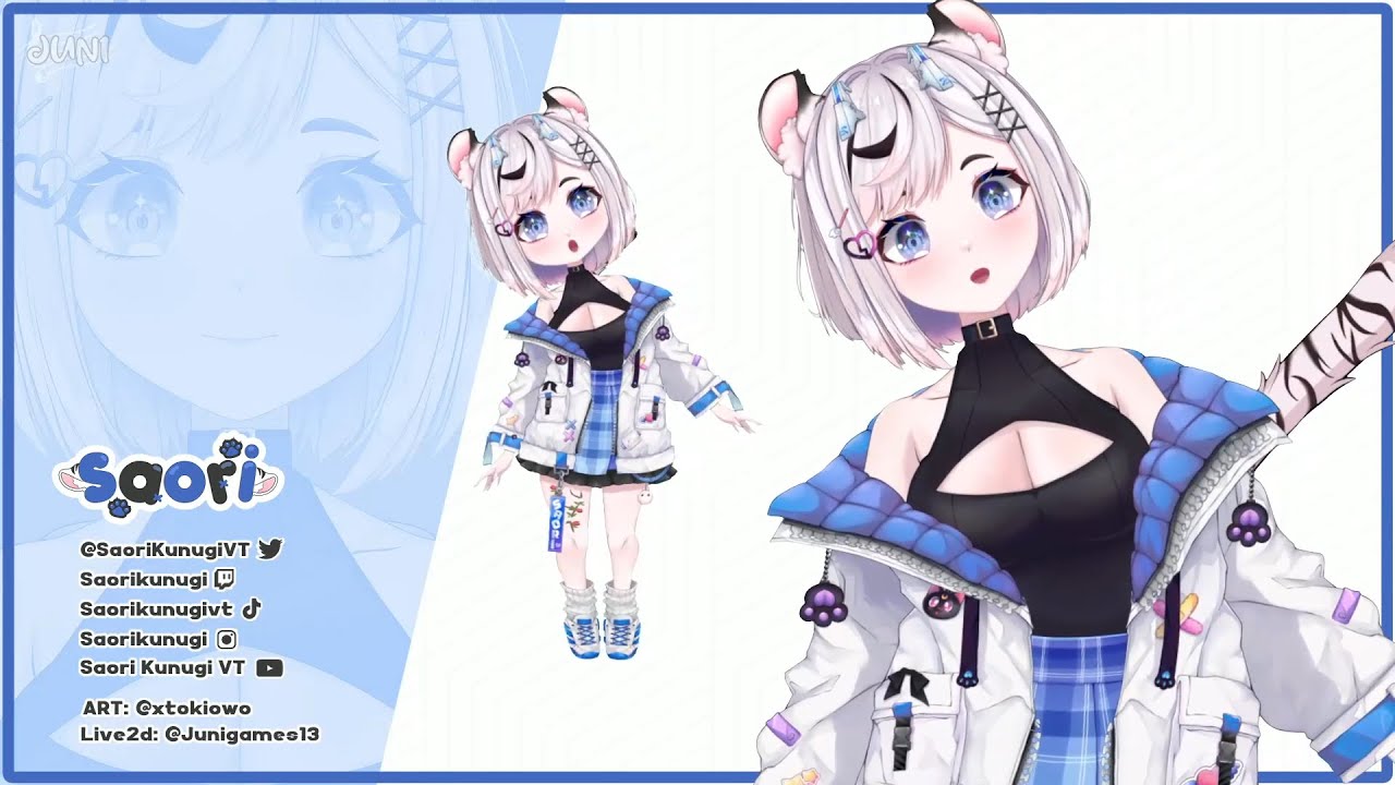 【vtuber Showcase】vtuber Model Saori Debut 【live2d】 Youtube
