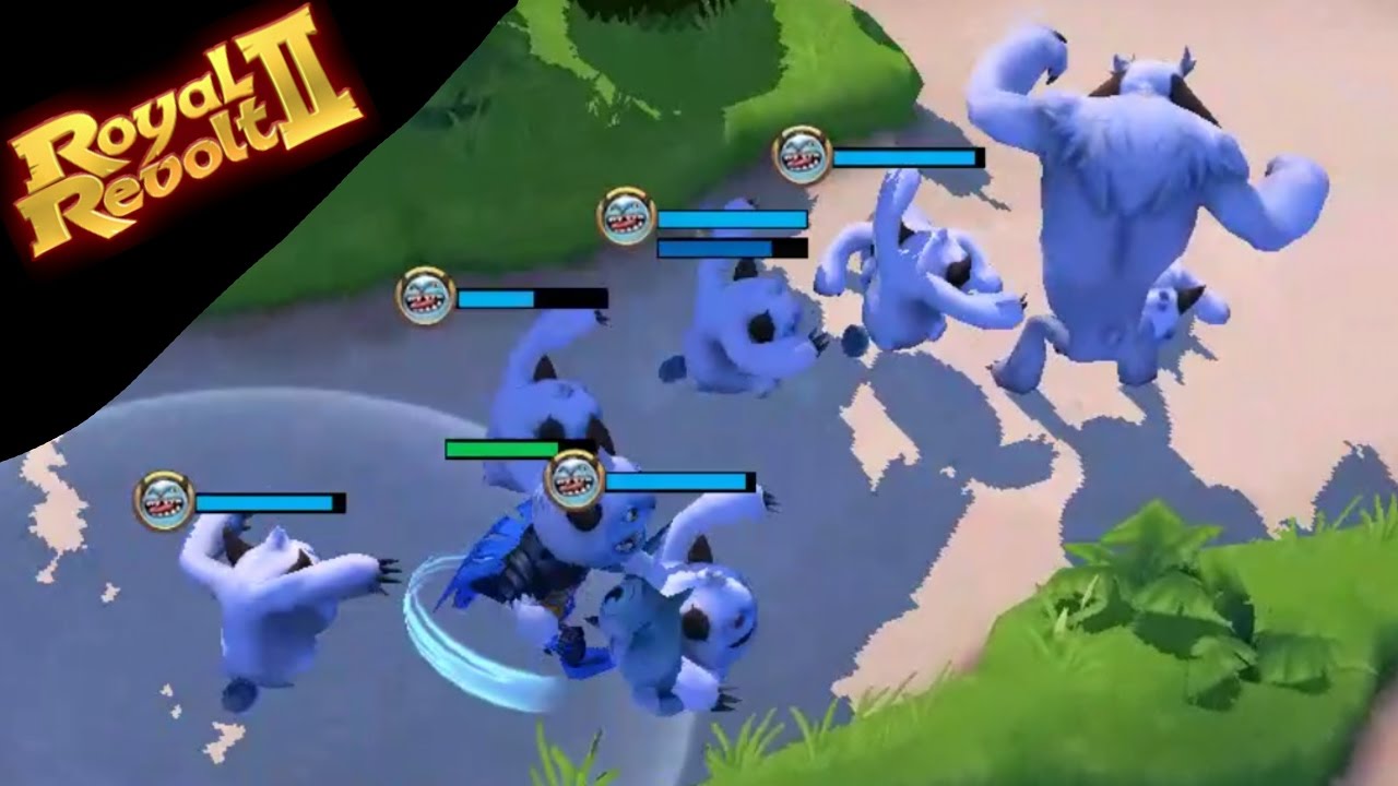 ROYAL REVOLT 2 - RAID ONLY WITH YETIS (boosted yetis!) - YouTube