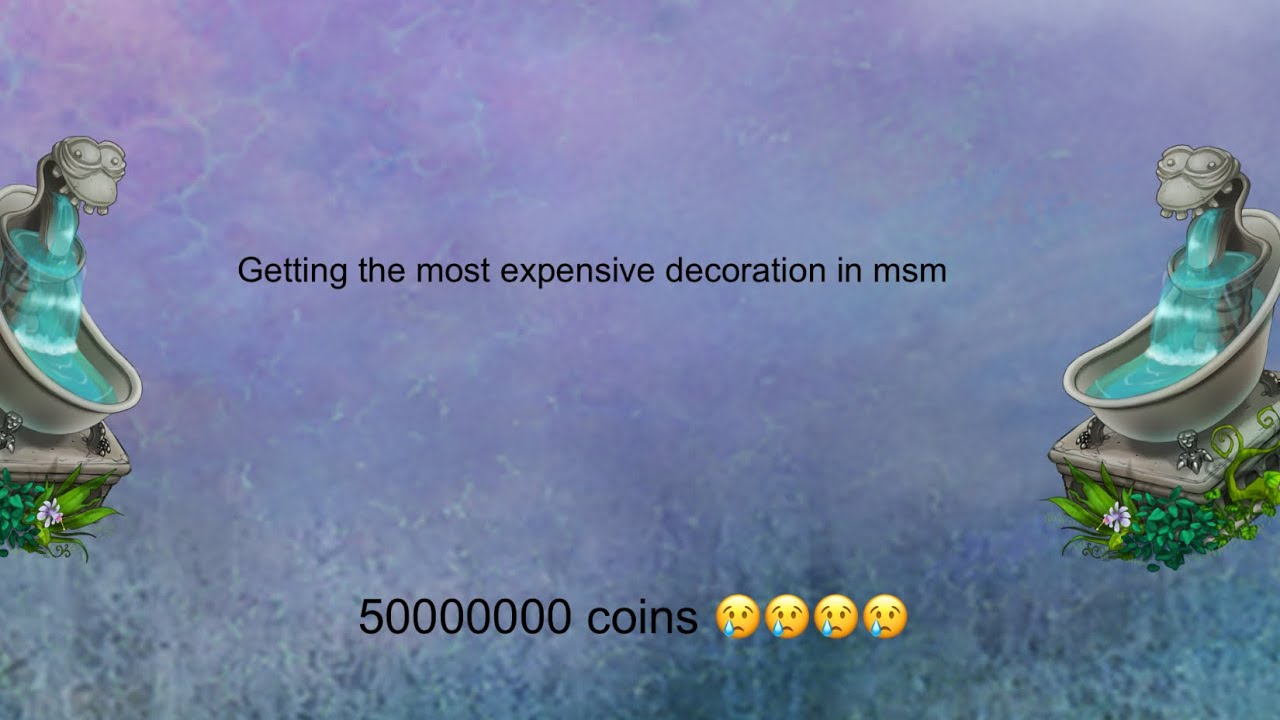 Getting the most expensive decoration in msm! (Twice) - YouTube