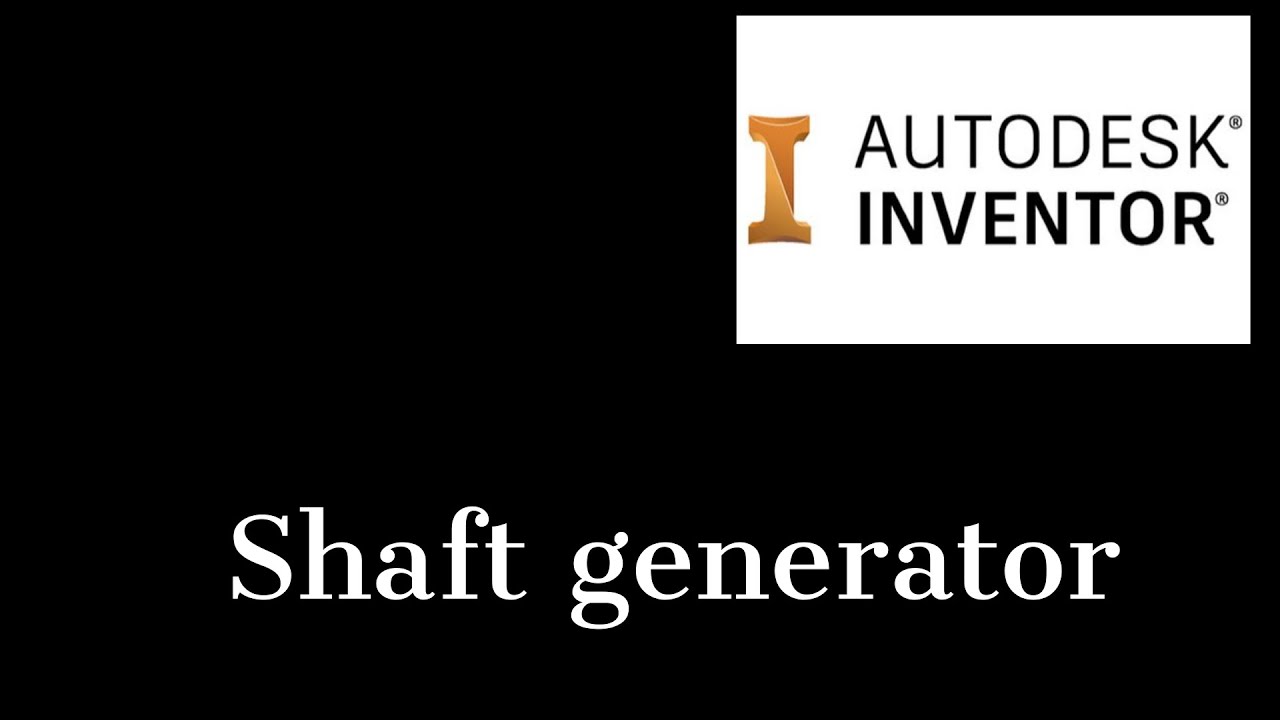 Shaft generator in Inventor 2021 - YouTube