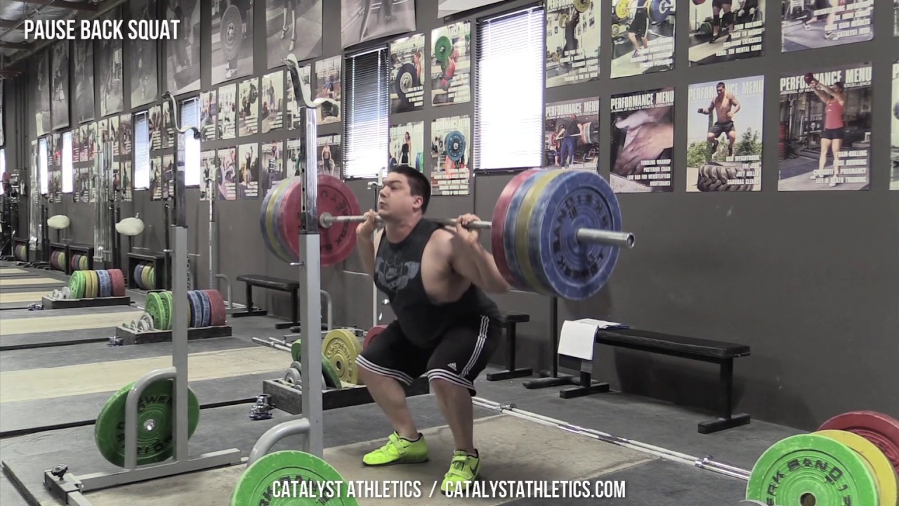 Quarter Back Squat Olympic Weightlifting Exercise