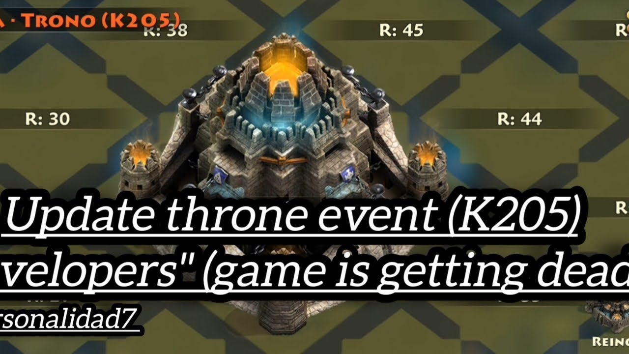 Developers, Update Throne Event The Game Is Getting Dead. "Storm of ...