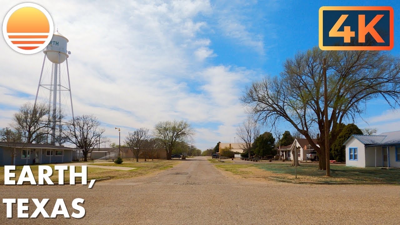 Earth, Texas. An UltraHD 4K Real Time Driving Tour of Earth, Texas in ...