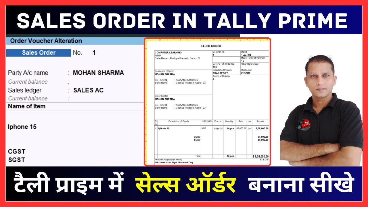 Sales Order Processing in Tally Prime | Tally Prime Me Sales Order ...