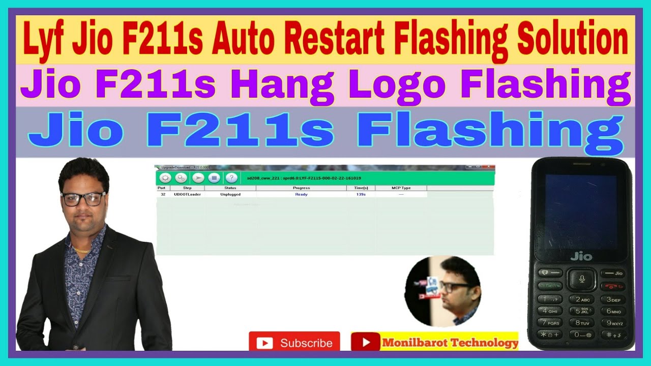 Lyf Jio F211s Auto Restart Flashing Solution ll Jio F211s Hang Logo ...