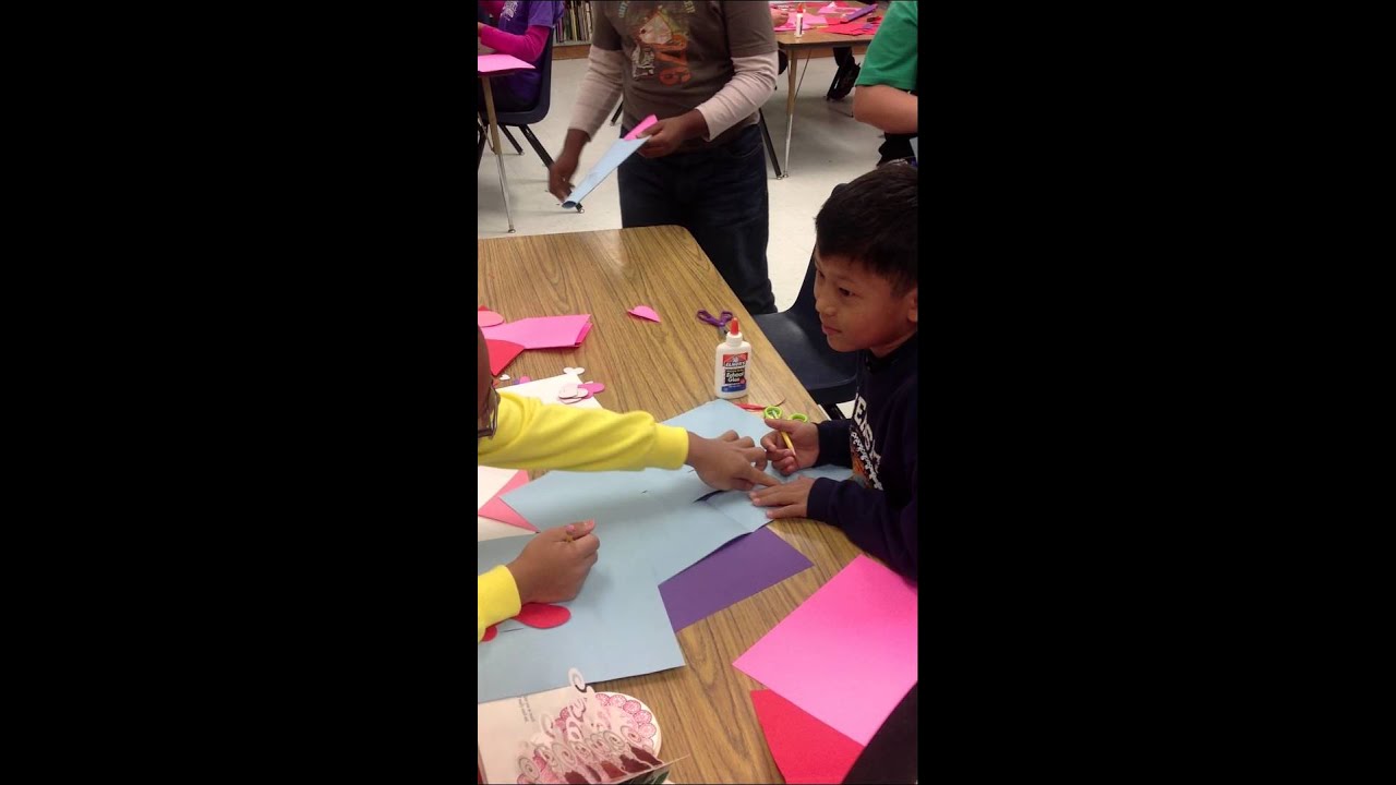 Degan Elementary student's FIRST Valentine's Day card! - YouTube