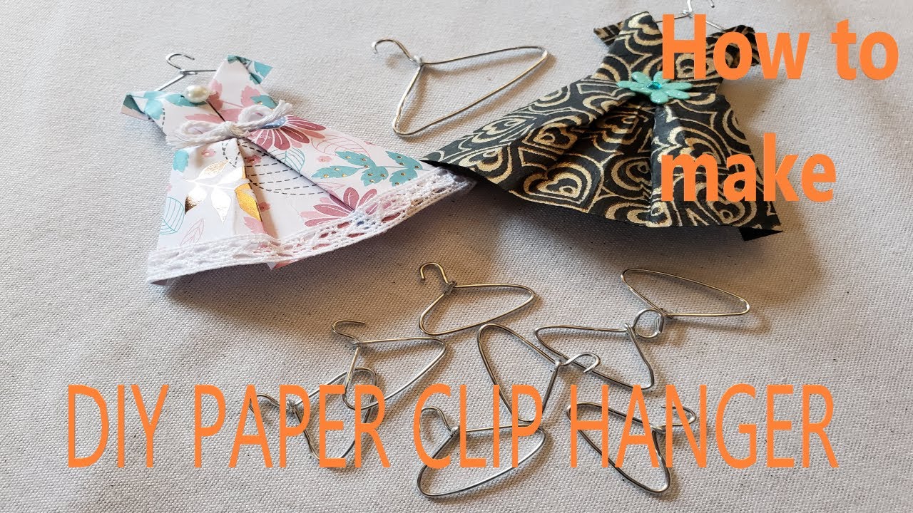 diy Paperclip Hanger/hangers - YouTube