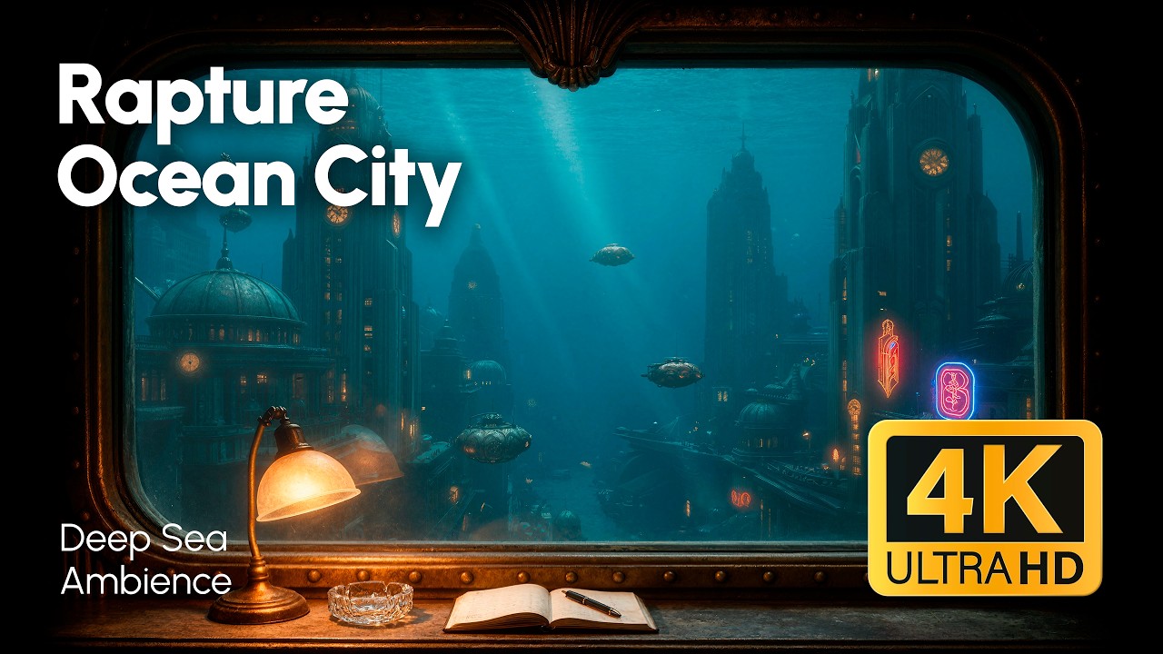 Bioshock Rapture Ambience | Underwater Art Deco City with Ocean Sounds ...