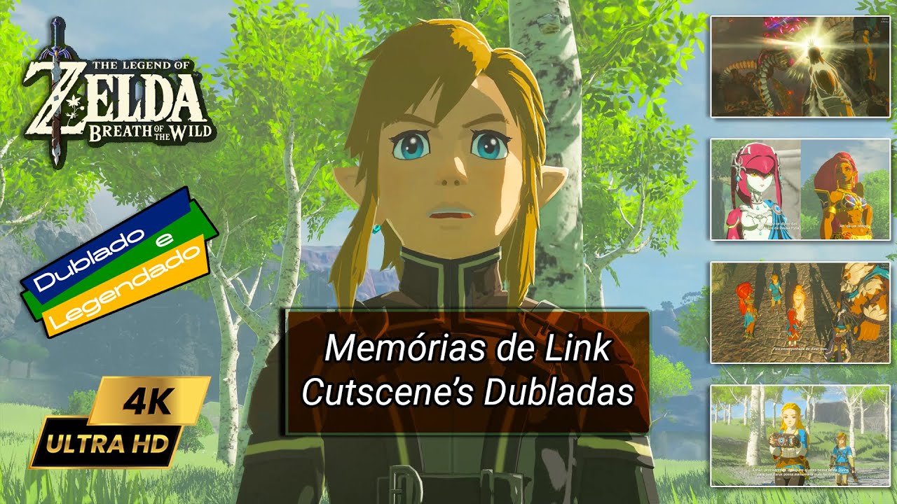 Zelda Breath of the Wild - Memórias de Link - Cutscene Dublado e ...