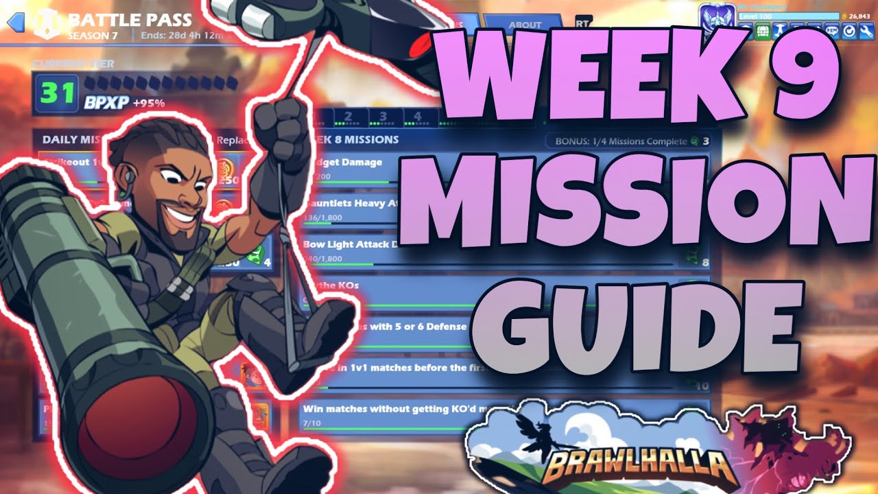 HIT OPPONENTS 3 TIMES WHILE AIRBORNE BRAWLHALLA BATTLE PASS SEASON 7 ...