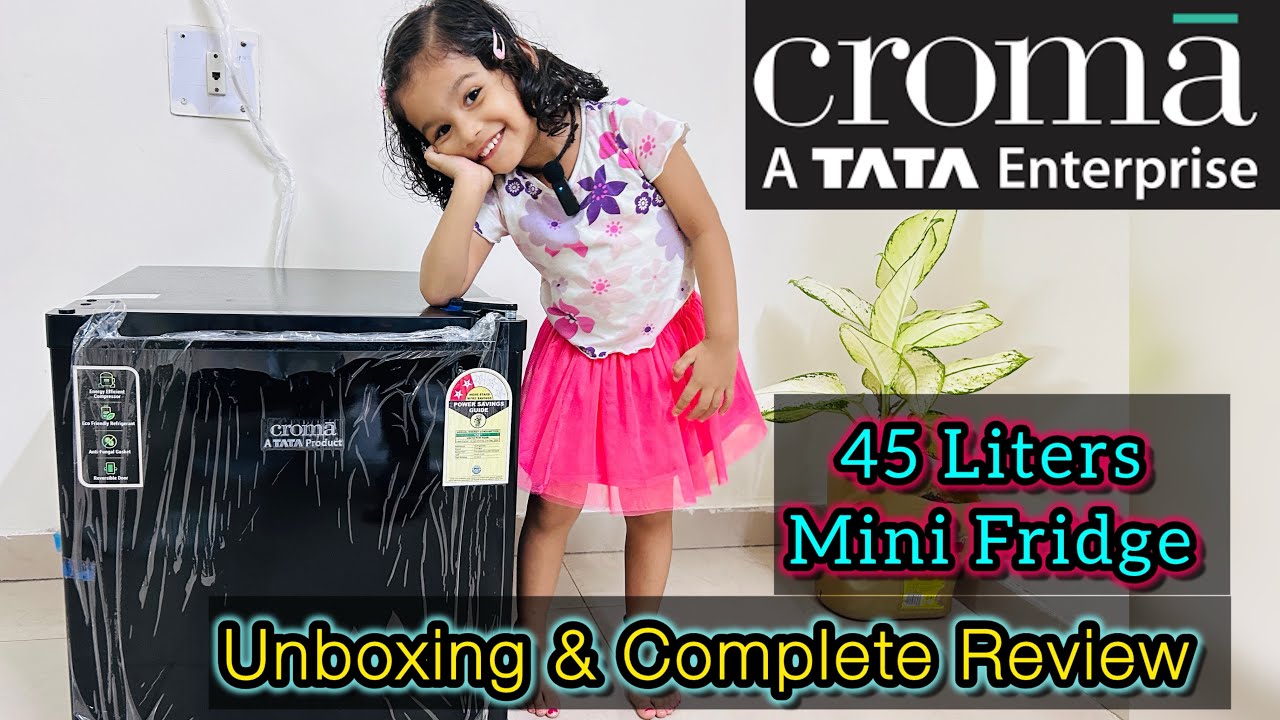 Croma 45 Liter Mini Fridge Unboxing & Complete Review | Compact ...