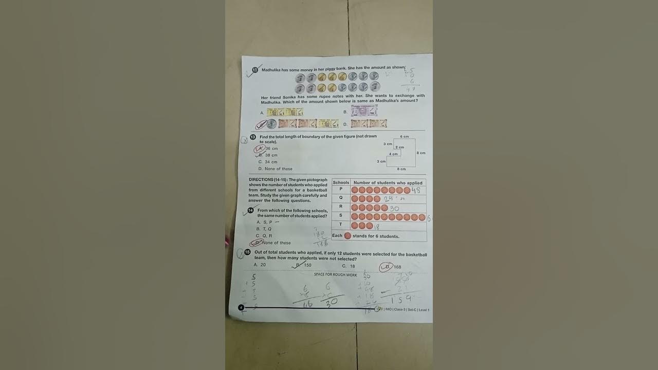 SOF IMO Class 3 Set - C 2024-2025 International Mathematics Olympiad #sofimo #matholympaidsetc ...