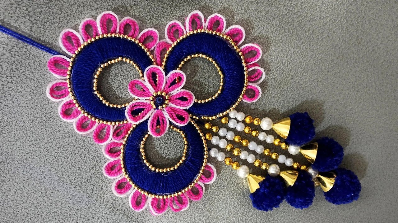 Woolen Wall Hanging | Best out of Old Bangles and wool | Easy arts and ...