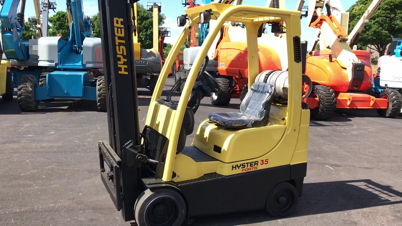 Hyster S35FT demo - YouTube