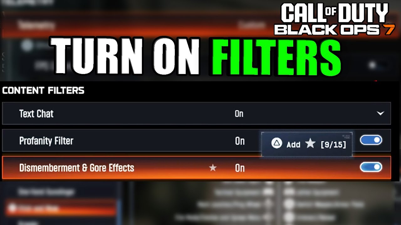 COD BLACK OPS 7 HOW TO TURN ON FILTERS - Call of Duty BO7 Privacy ...