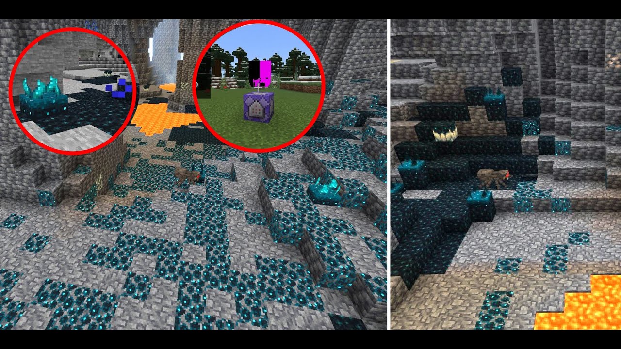 NUEVAS CUEVAS PROFUNDAS Y BLOQUES PROFUNDOS EN MINECRAFT PE 1.18 ...