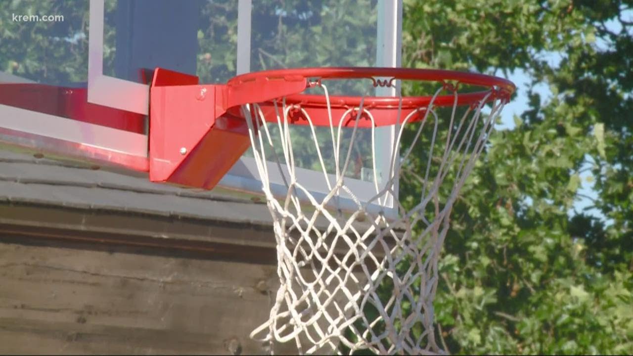 New hoopfest basketball court opened at Riverfront Park - YouTube