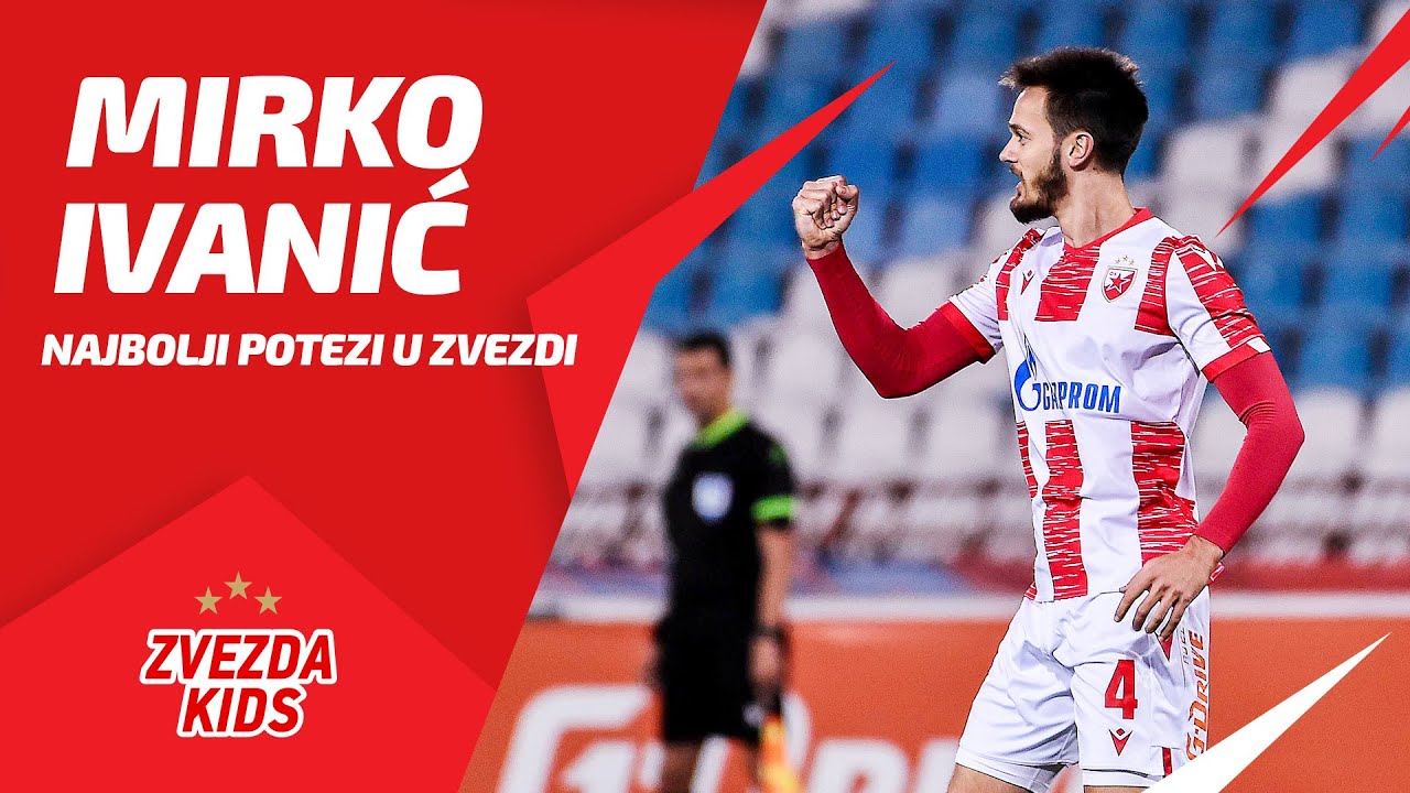 Mirko Ivanić - Najbolji potezi u Zvezdi - YouTube