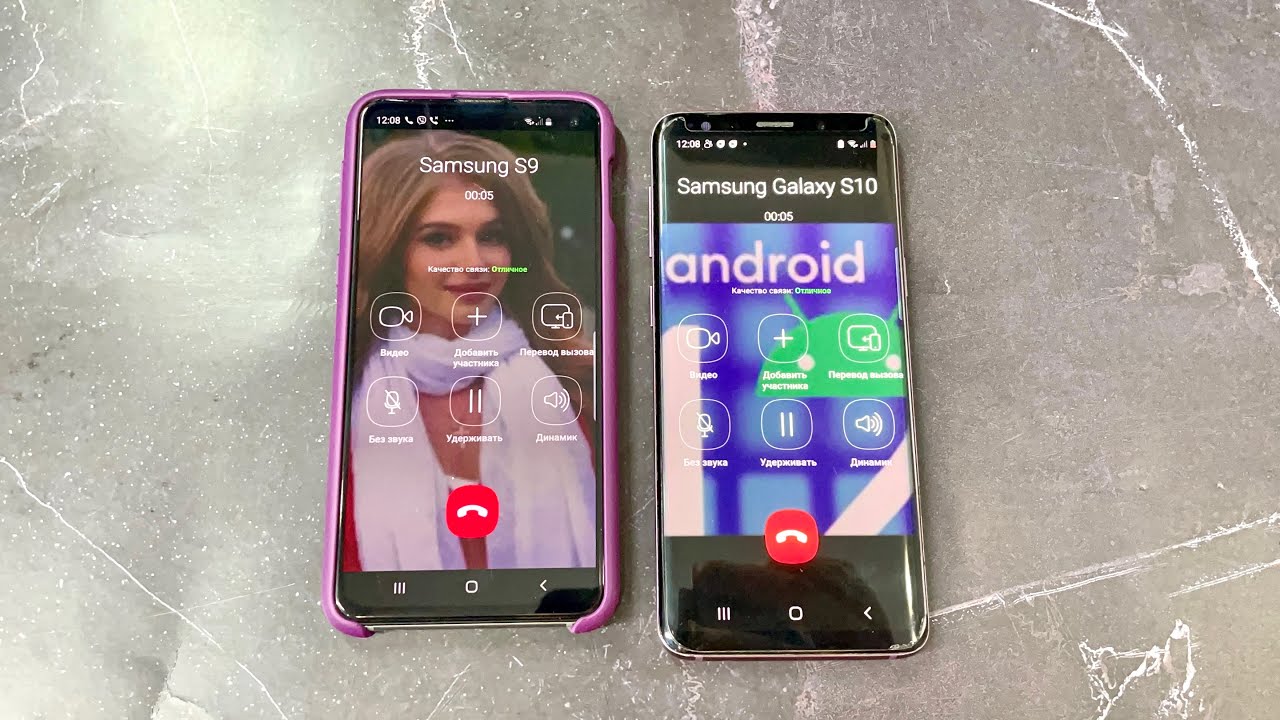 Incoming + Outgoing Call Viber Samsung S10 + Galaxy S9 - YouTube