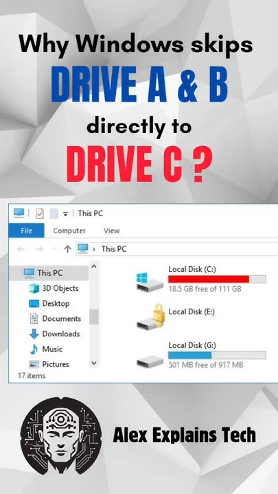 Why Windows skips Drive A & B directly to Drive C? #technology #windows #tech #pc #windows11 # ...