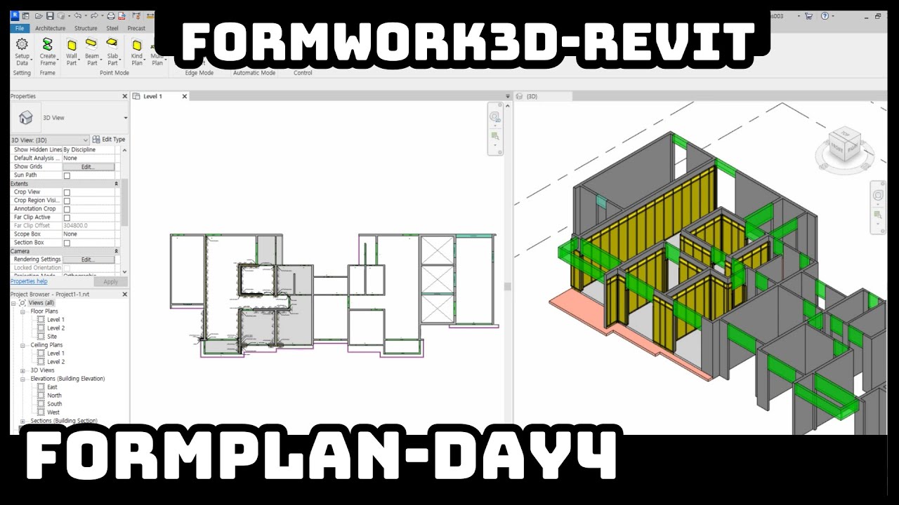 Formwork3D Design | FormPlan(Wall Part) Day4 | Practical Trainning ...