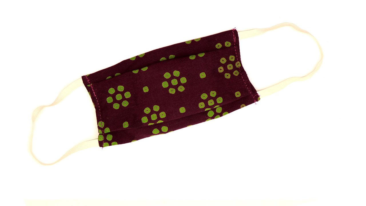 Make face mask with Tissue Paper as a filter | Cutting and sewing face ...