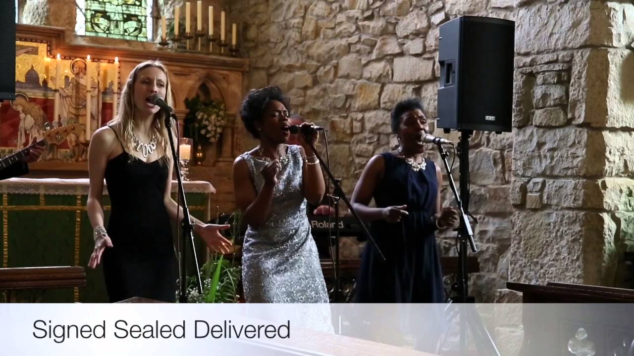 The Grace Notes Gospel Wedding Singers - Signed Sealed Delivered - YouTube