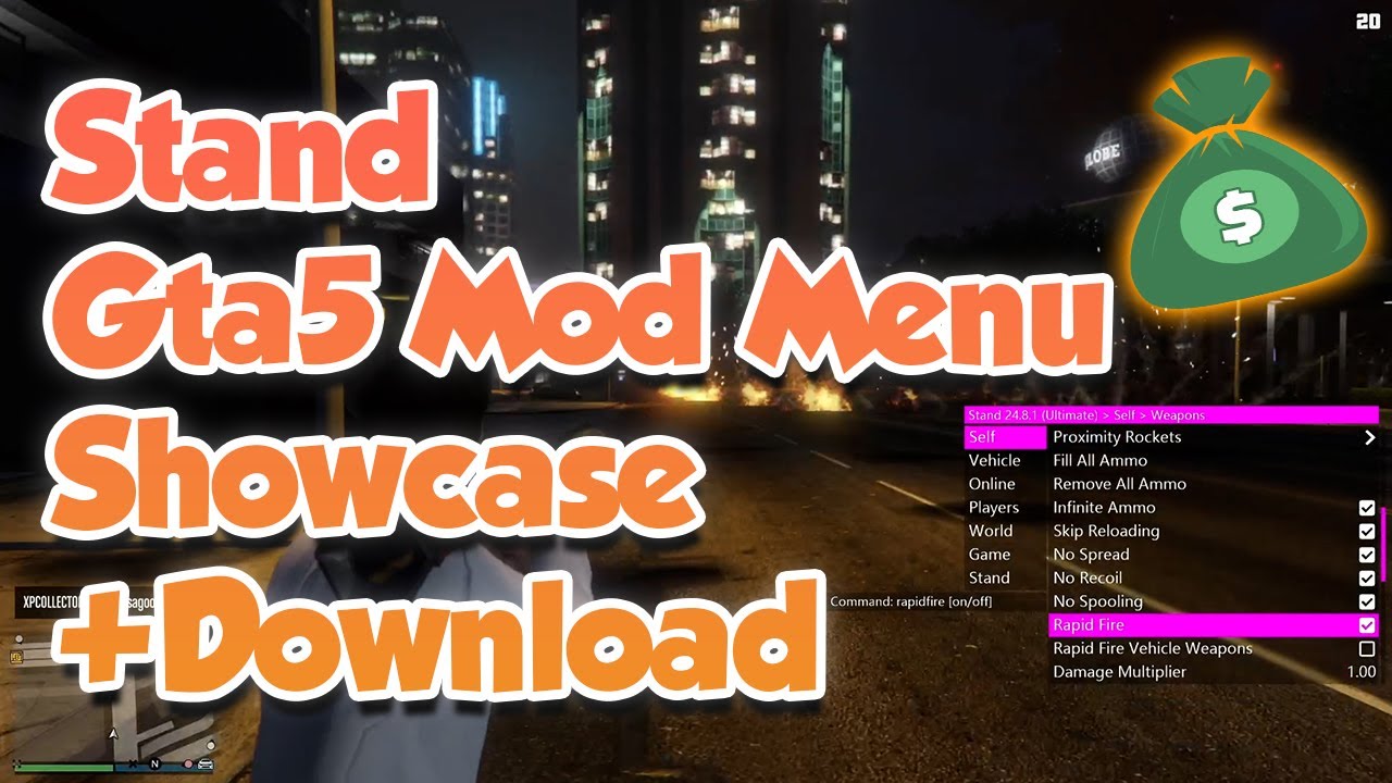 STAND GTA5 MOD MENU + [DOWNLOAD] - YouTube