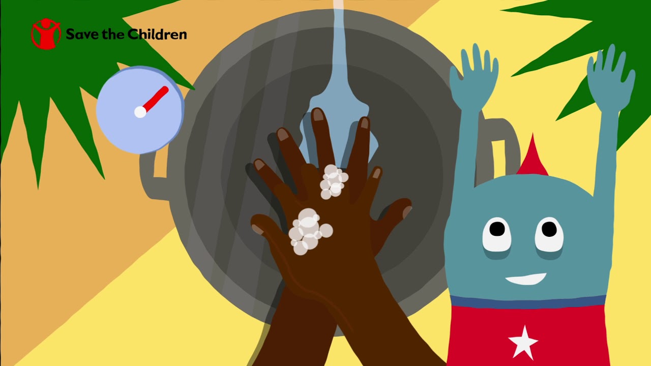 How to wash your hands - an animation from Save the Children. - YouTube