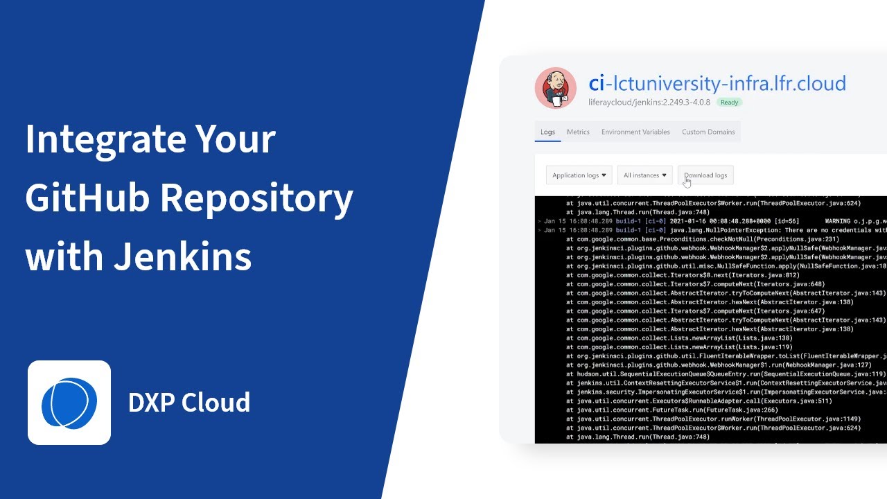 Integrating Your GitHub Repository with Jenkins for Liferay DXP Cloud: The Liferay DXP Cloud ...