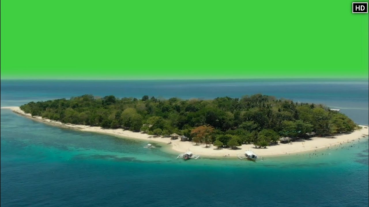 Beautiful Island Green Screen Effect HD Video | Chroma key Effect ...