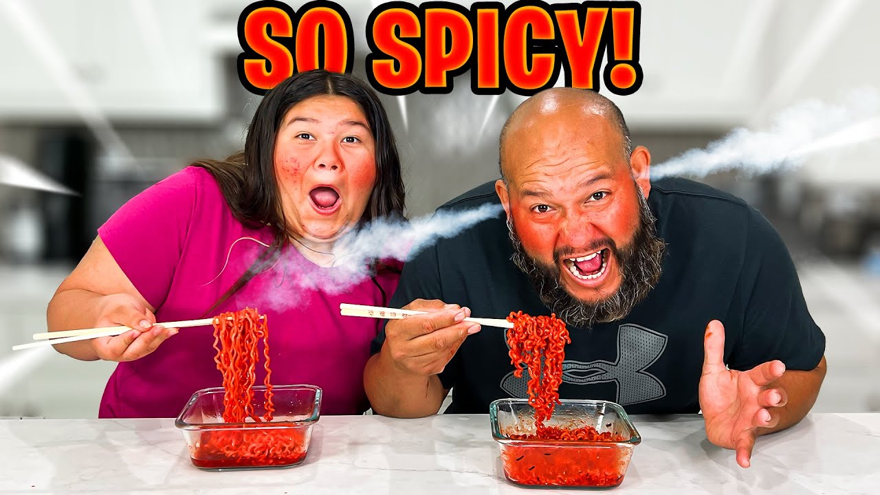 Eating The WORLD'S SPICIEST Ramen Noodles Challenge!! - YouTube