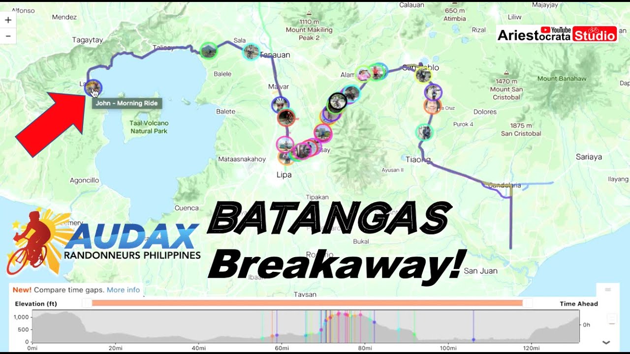 Audax Batangas 200km Route Summary - Sino Yung NagBreakaway? - YouTube