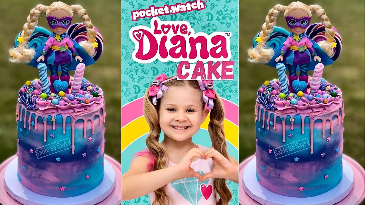 LOVE DIANA CAKE | DIANA AND ROMA | SURPRISES AND SWEETS | DRIP CAKE ...