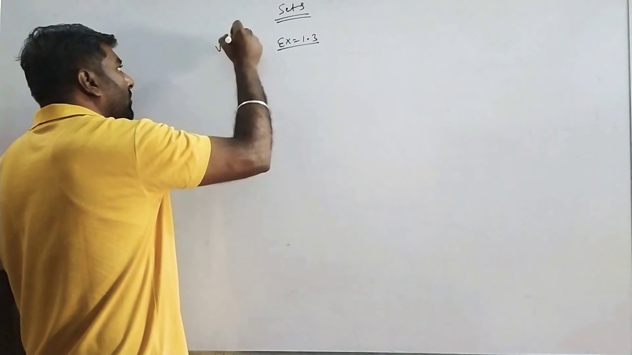 SETS Class 11 Lecture 3 Ex 1 3 YouTube SETS Class 11 Lecture 3 Ex 1 3 YouTube