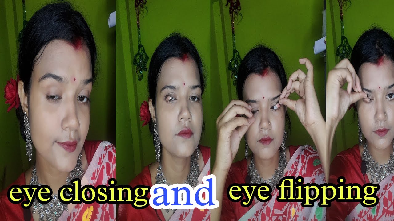 eye closing And eye flipping challenge // 😂funny video 😝 - YouTube