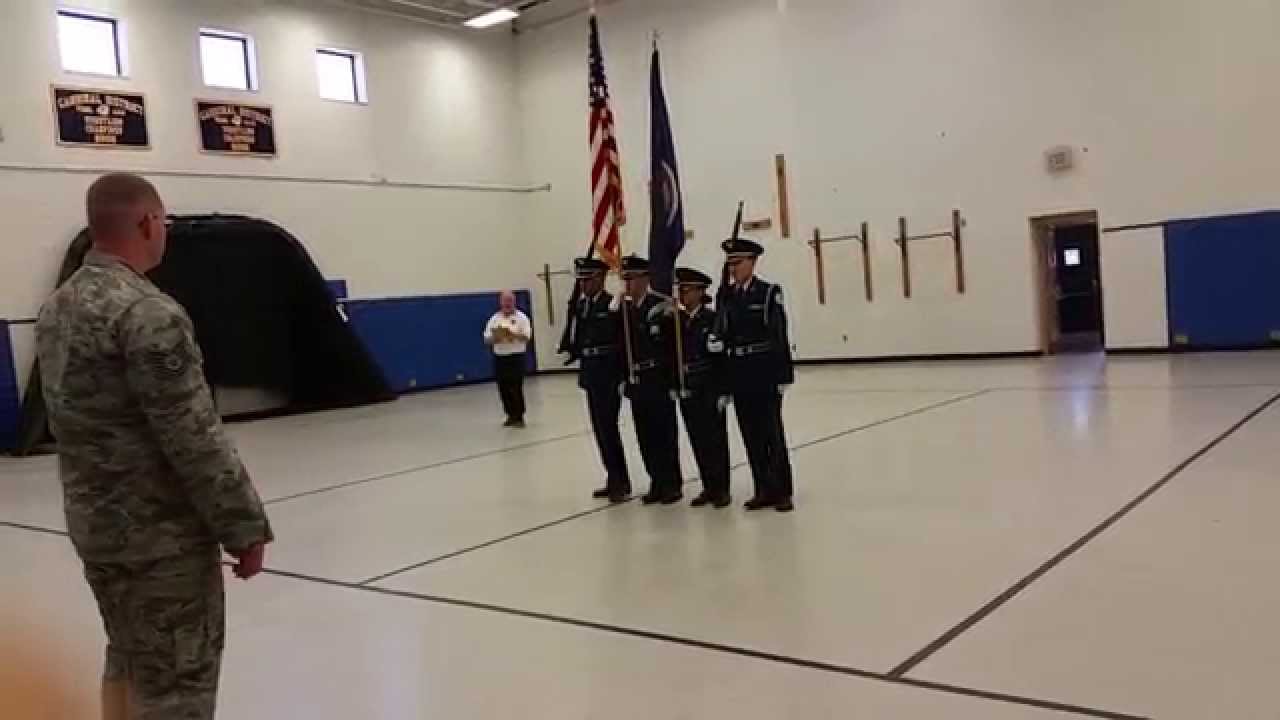 First Year Color Guard AFJROTC (1st Place) - YouTube