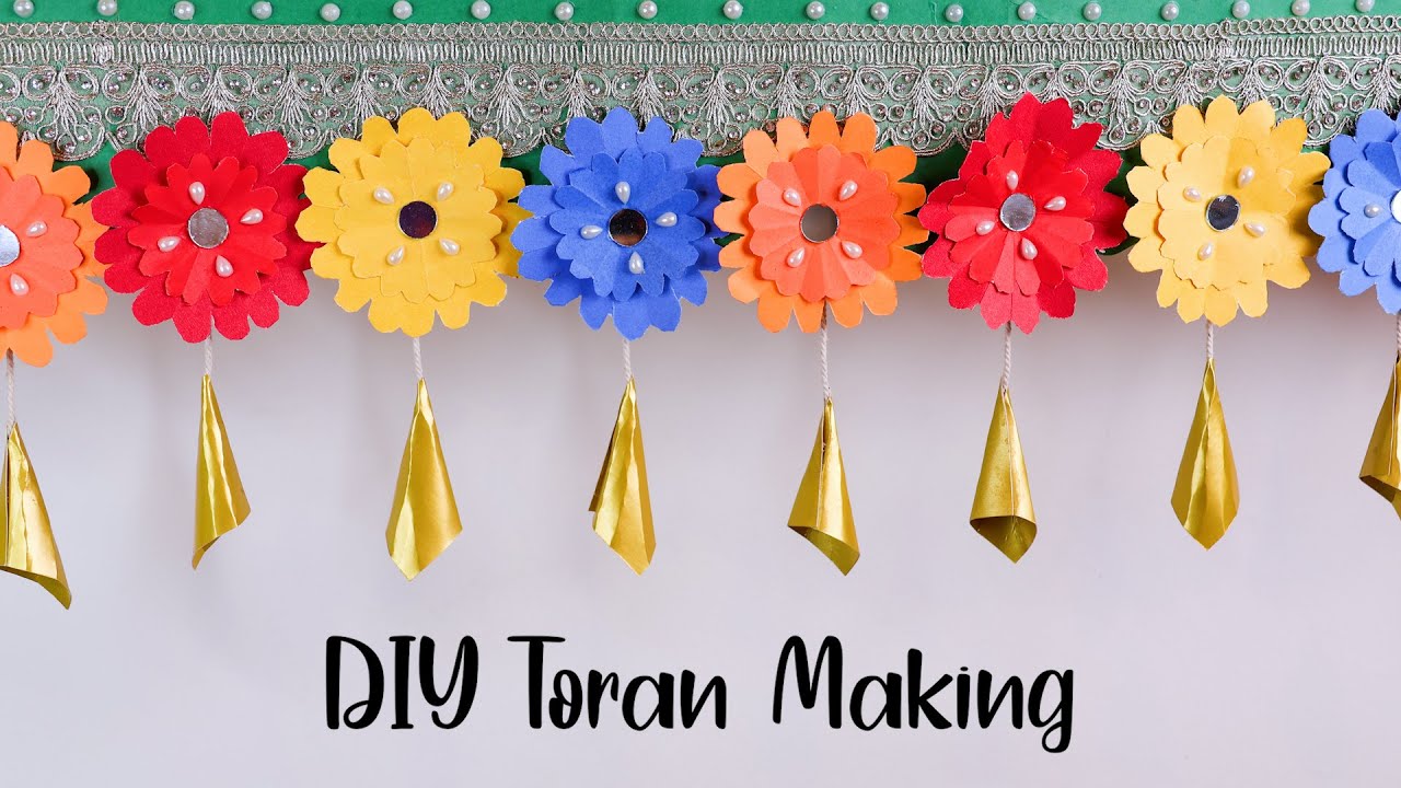 DIY Toran Making Craft | Paper Craft | DIY - YouTube
