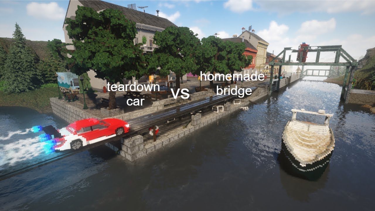 teardown car vs homemade bridge - YouTube