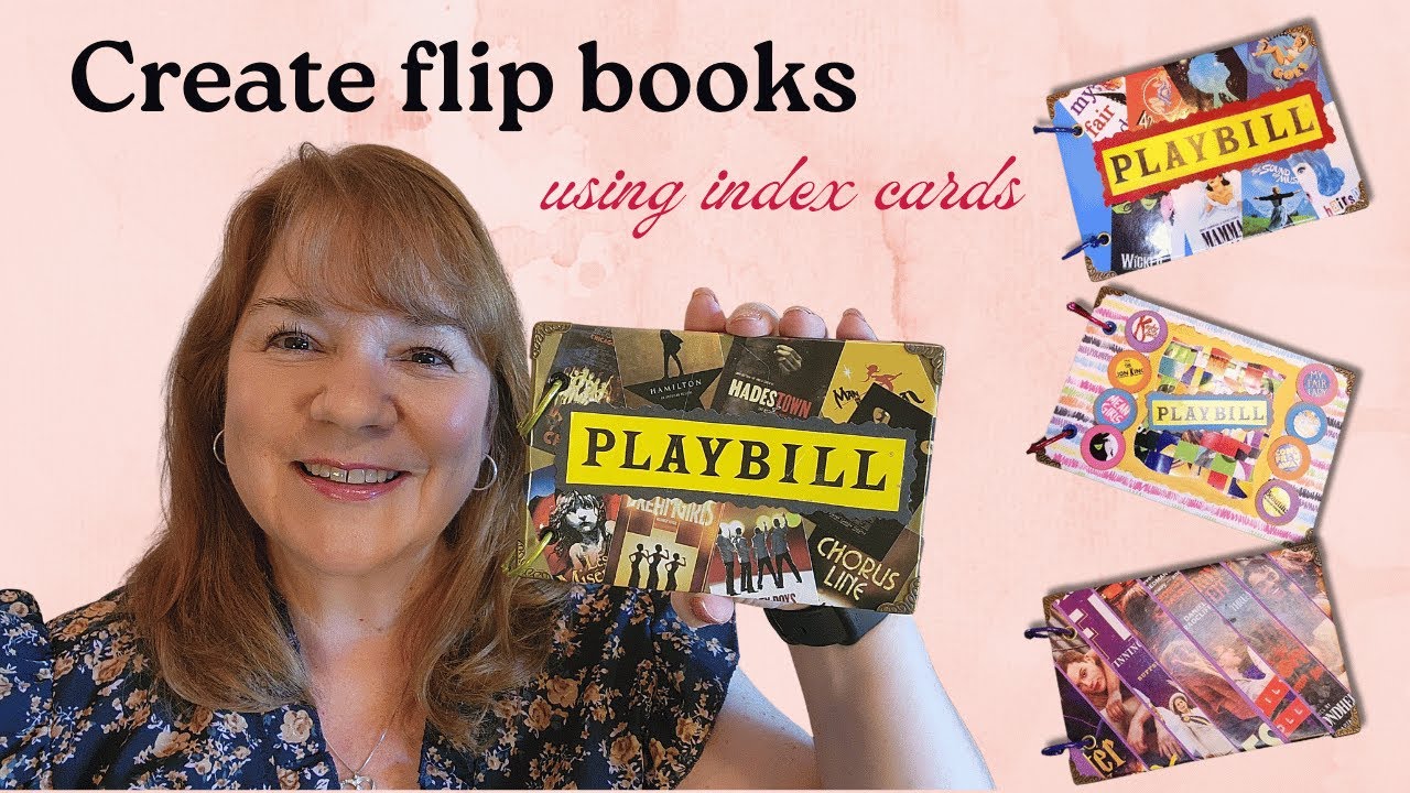 Create flip books using index cards - YouTube