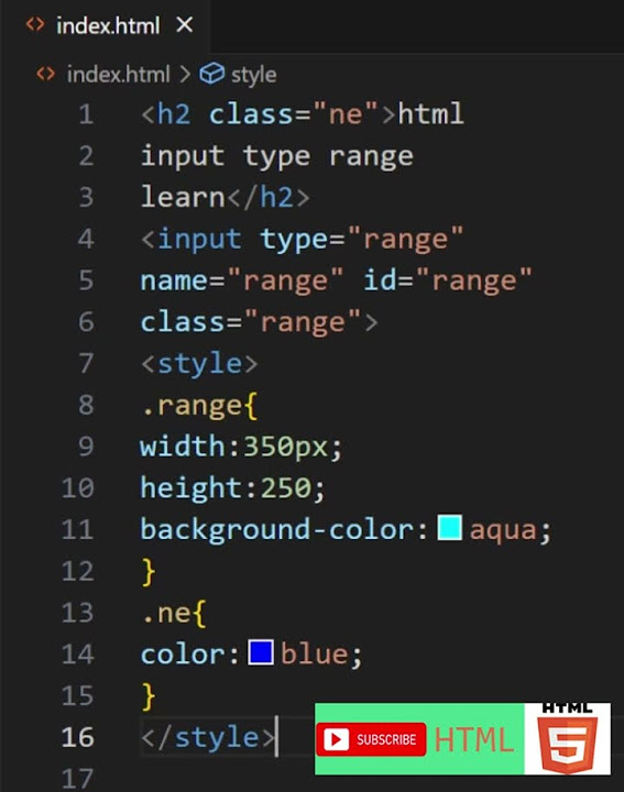 Html Input Type Range Learn Html Htmlcode Html5 Htmlcss Htmltutorial Coding Htmlelements 4004