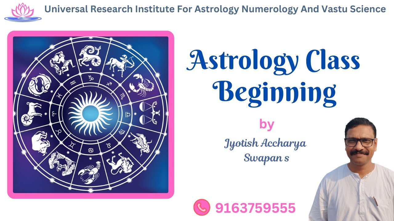 Astrology Class Beginning (July 2024 Batch,Class -1) - YouTube