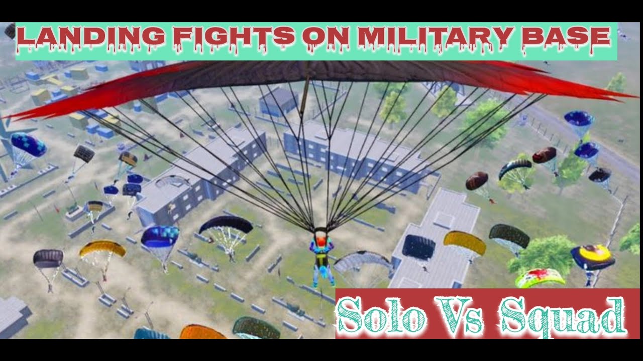 Landing On Military Base... First Landing Fights BGMI #pubgmobile #bgmi ...