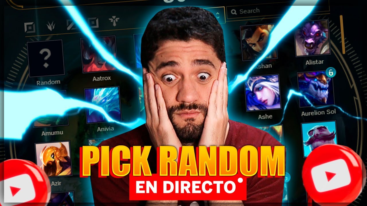 🔴¡¡EN DIRECTO!! | PICK RANDOM con VOSOTROS | LoL | SeVenJungle - YouTube