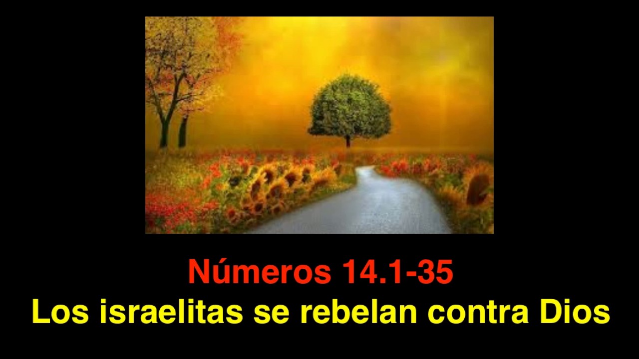 Números 14.1- 35: Los israelitas se rebelan contra Dios - YouTube