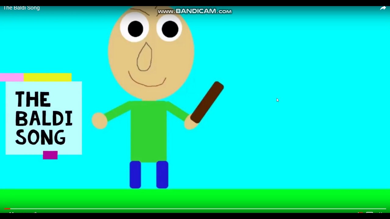 The Baldi Song earrape edition no sound - YouTube