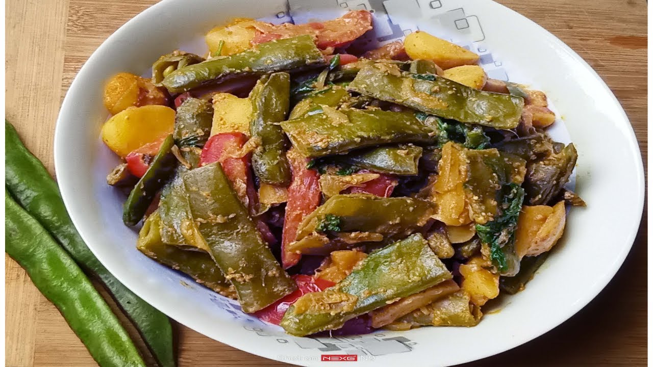 হাতে মাখা নিরামিষ শিমের রেসিপি। সরষে শিম।এইভাবে শিম রান্না করলে সবাই ...