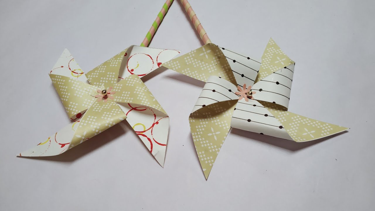 DIY Spinning Pinwheel | Craft Nifty Creations - YouTube