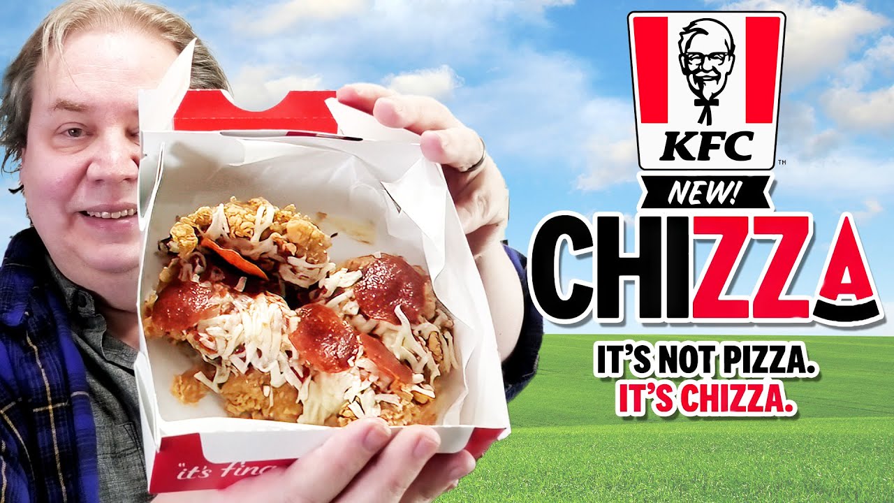 New KFC CHIZZA Real Review - Is It Chicken Pizza? - YouTube