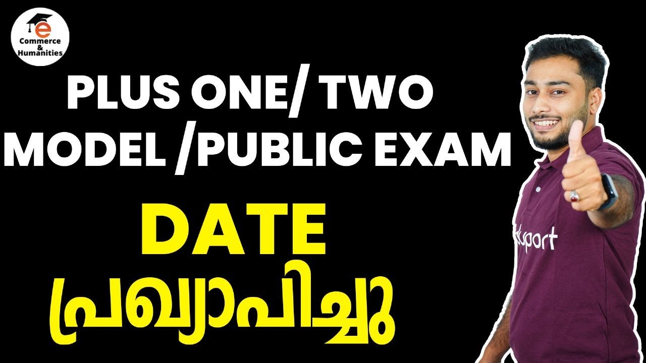 Plus One Public Exam Date 2022 YouTube